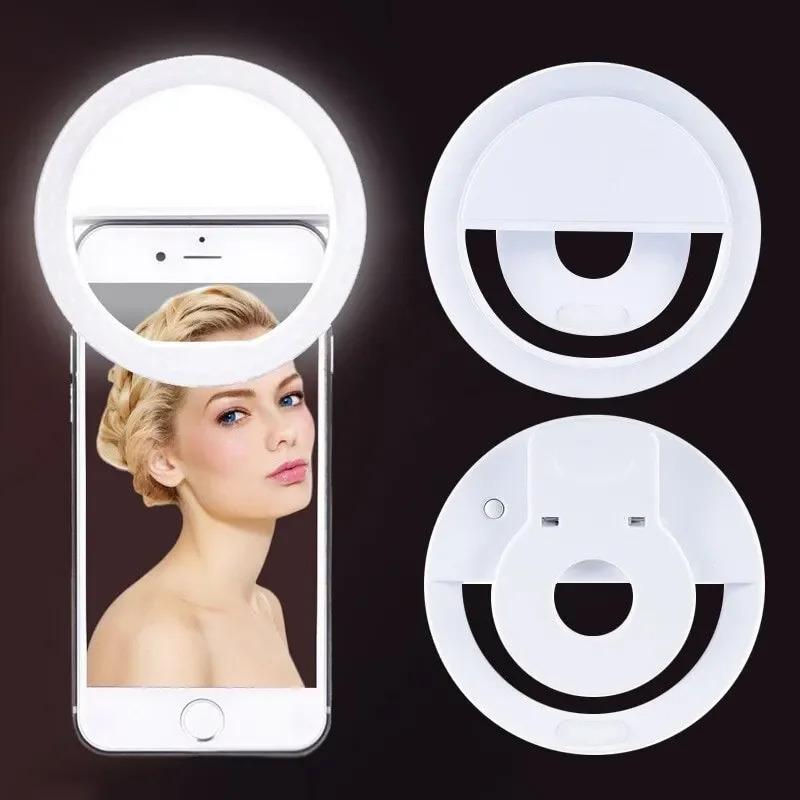 Cincin Lampu LED, Caj USB, Lampu Cincin Selfie Led, Serasi dengan ...
