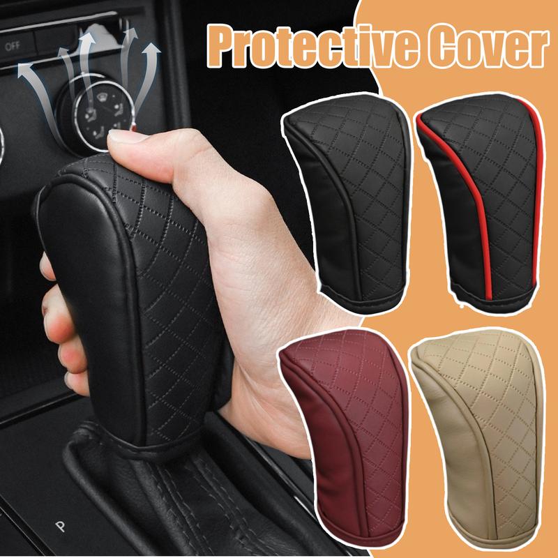 4 Colors Car Gear Shift Cover PU Breathable Gear Shift Anti Slip ...
