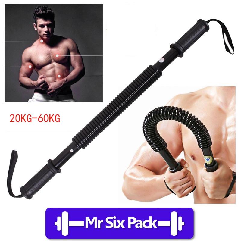 Power Twister Spring Bar Resistance Bar Bend Bar Chest Arm Strength ...