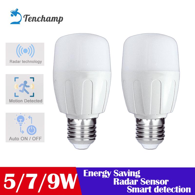 Tenchamp Fast Delivery Radar Sensor Light Led Bulb Motion Activated ...