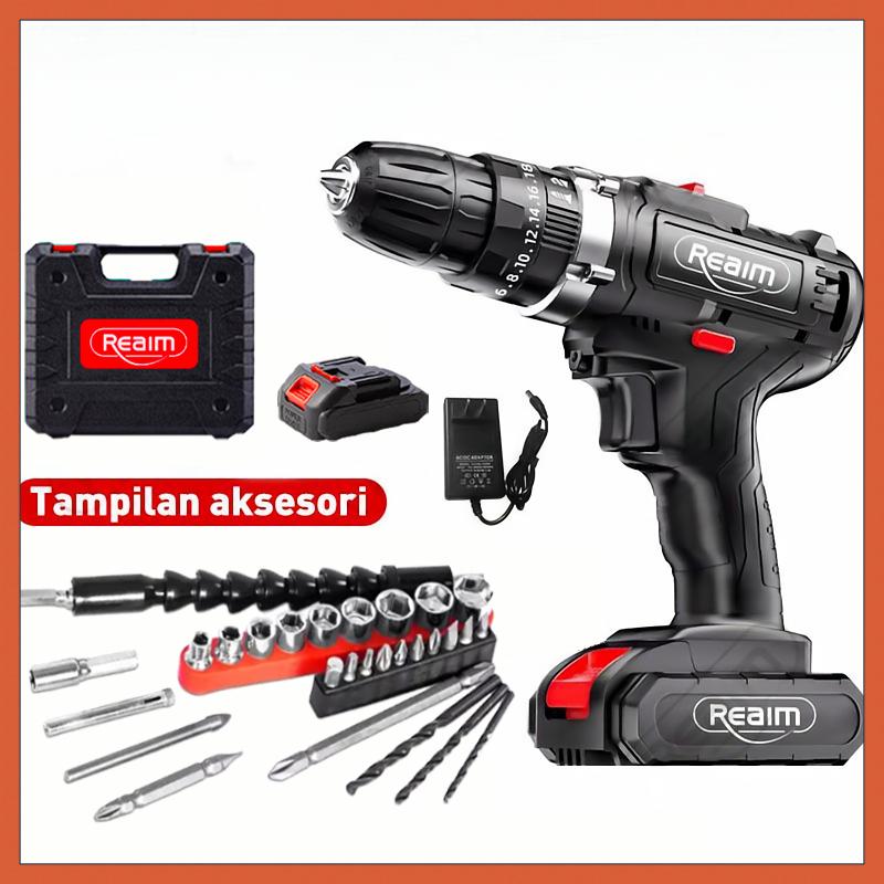 (Hot) Nitool Pengebor Tanpa Wayar 18V Set Penuh Pemutar Skru - TikTok ...
