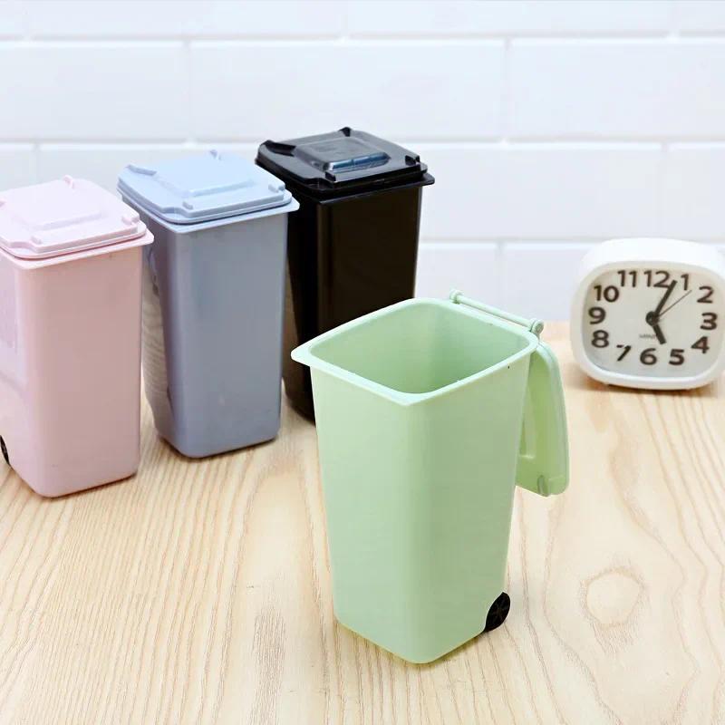 Tong Sampah Desktop, Saiz Mini, Reka Bentuk 2 dalam 1, Pemegang ...