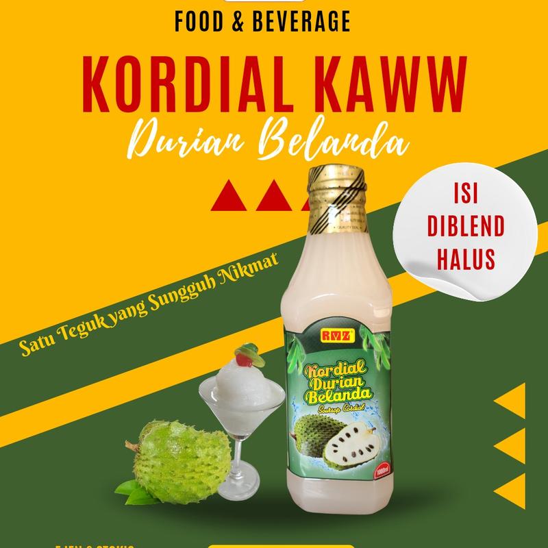 KORDIAL DURIAN BELANDA RMZ FOOD & BEVERAGE SOURSOP CORDIAL ORIGINAL ...