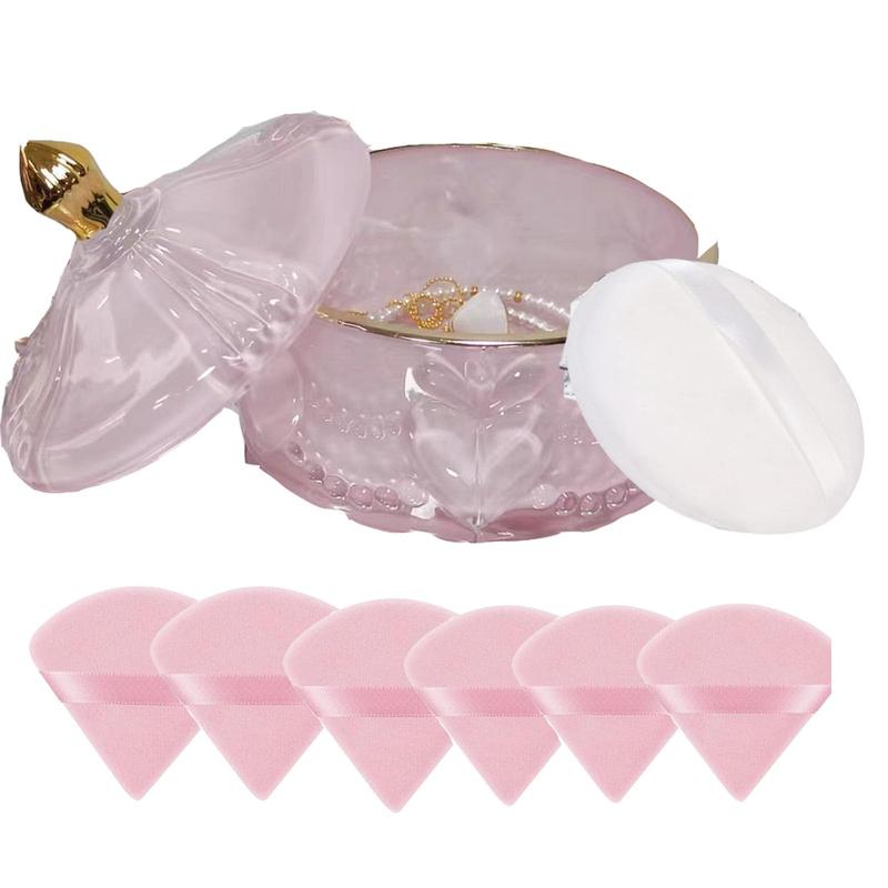 8 Large Body Powder Puff and Container Dusting with Soft Power - TikTok ...