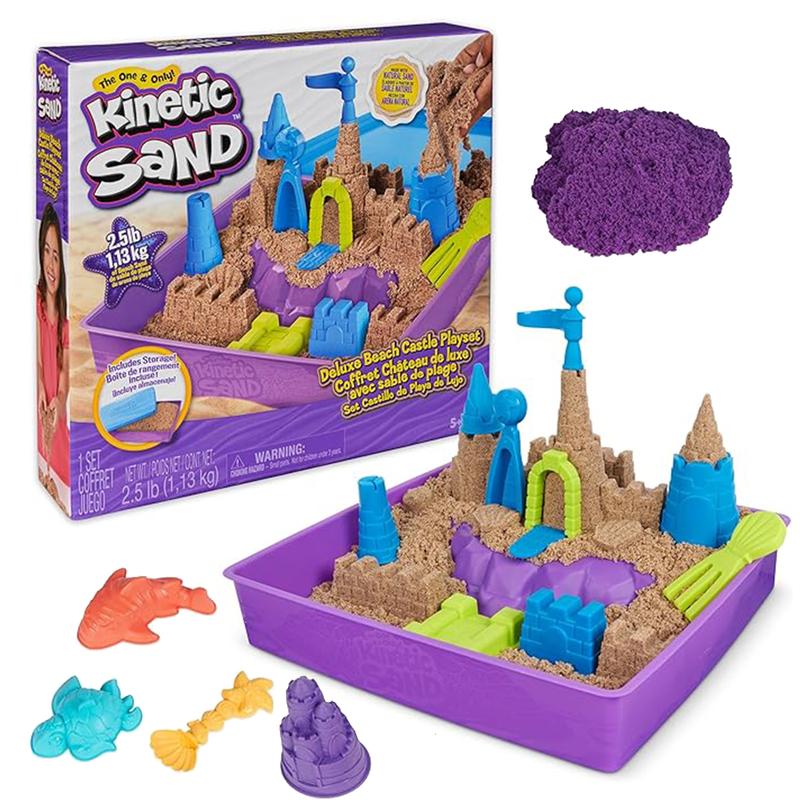 39 Pcs Kinetic Sand Playing Toy DIY Beach Tool Sandbox Set Purple ...