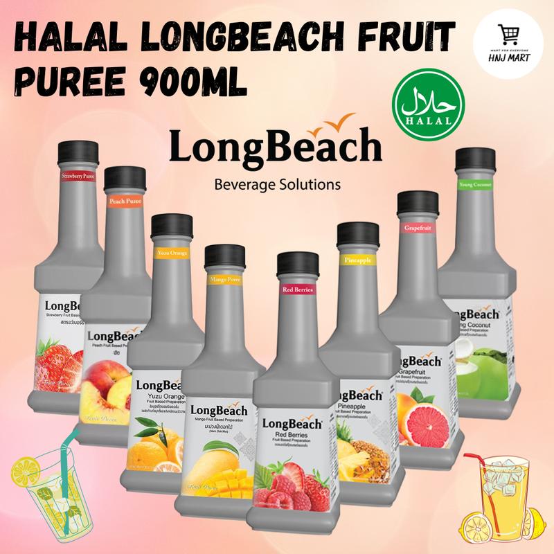 Halal Longbeach Puree 900ml | Long Beach Fruit Puree - TikTok Shop Malaysia