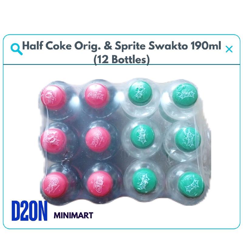 Coca Cola Half Coke Orig. & Half Sprite Swakto 190ml (12 Bottles ...