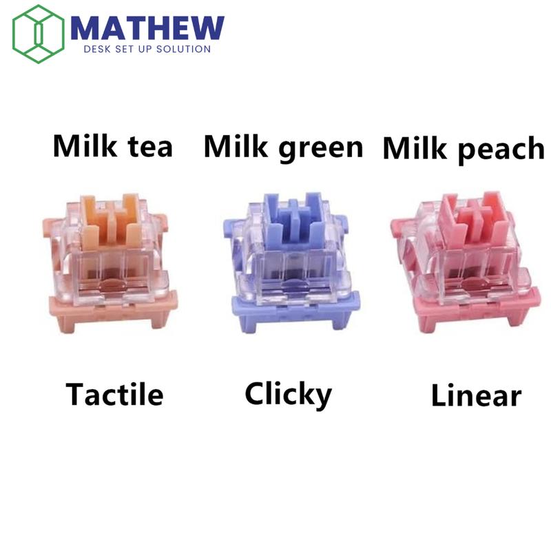 Outemu Milk Tea Switch Milk Peach Switch Milk Green Switch Mechanical ...