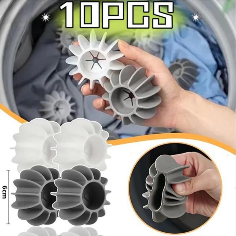 6/10pcs Cleaning Laundry Ball Anti Entanglement Laundry Ball - TikTok ...