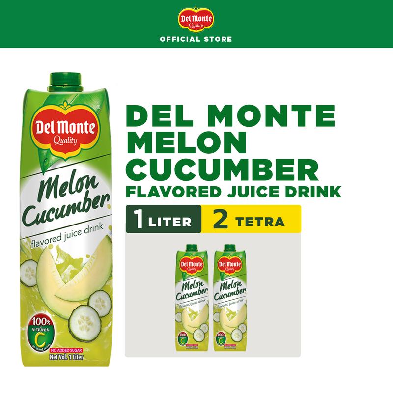 Del Monte Melon Cucumber Juice Drink 1L Tetra (LIMITED EDITION ...