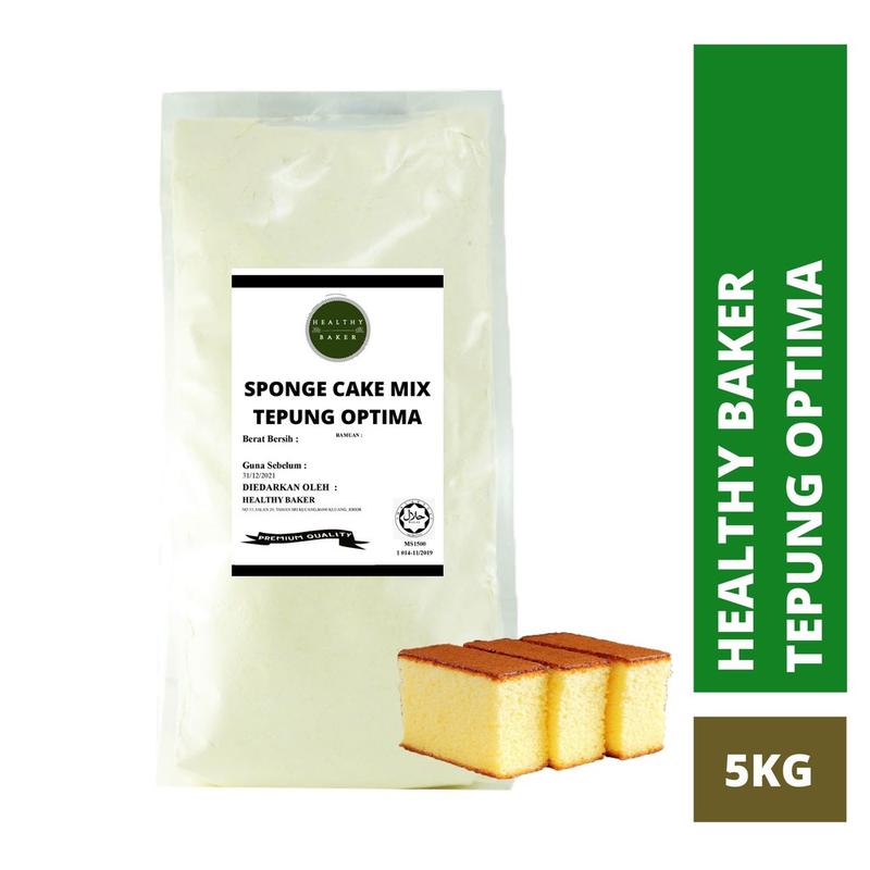 TEPUNG OPTIMA 5KG carton / SPONGE CAKE MIX 1KG / HALAL / PREMIUM ...