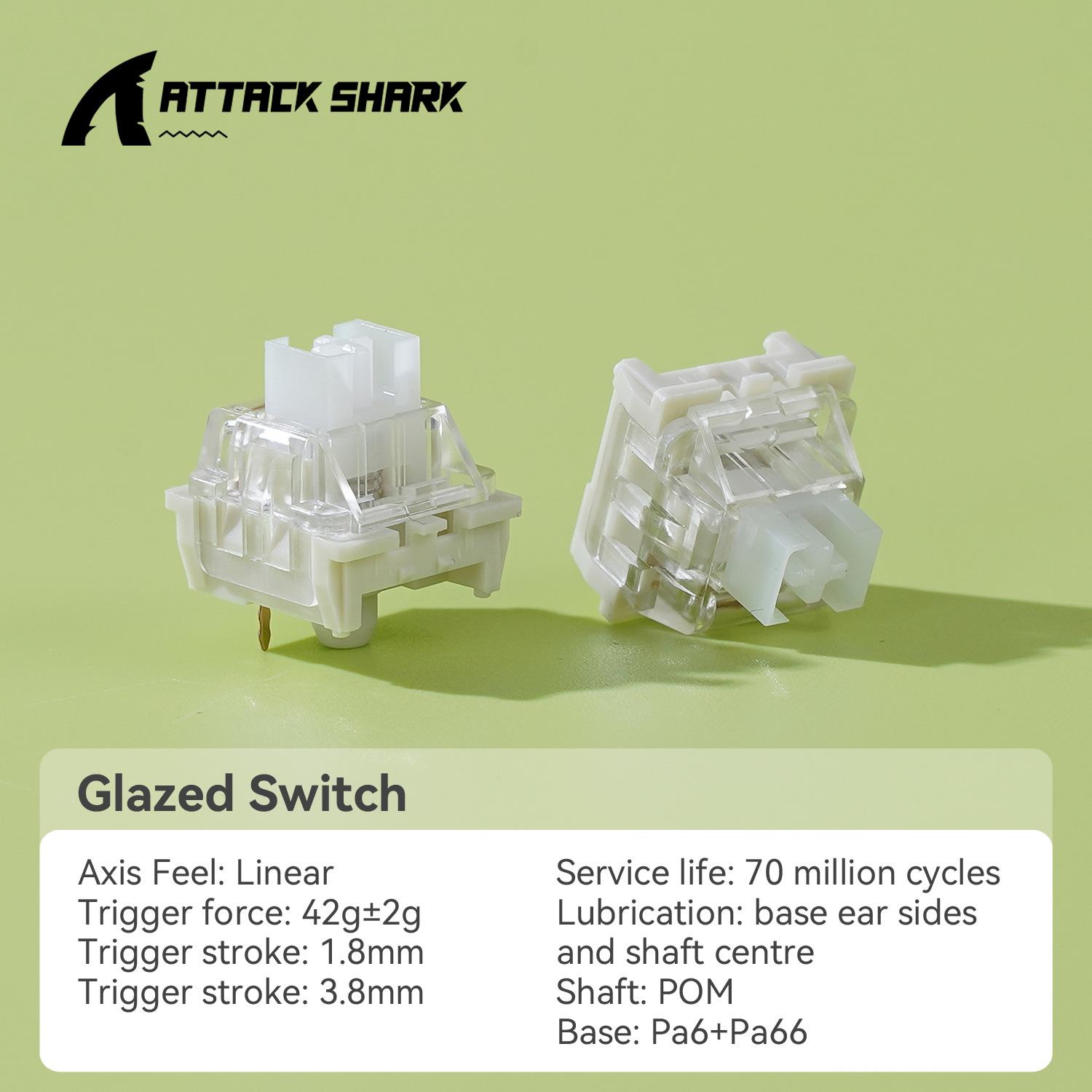 Combo 10 Trục swtich Attack Shark bàn phím cơ - Trục cơ bàn phím ( Red ...