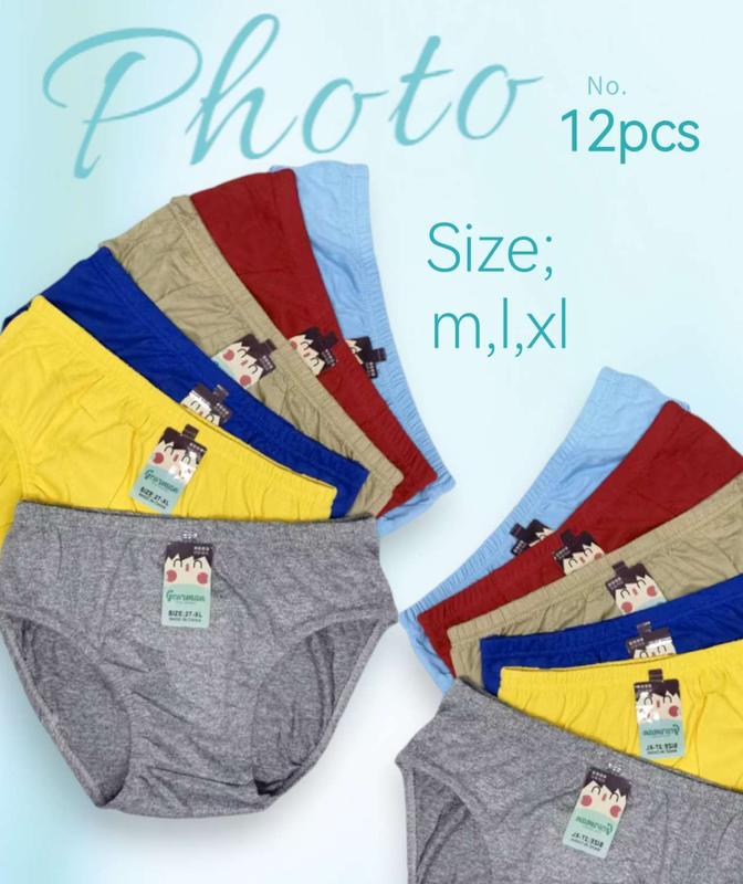 12 Pieces Kids Brief Boy's Plain Brief 5-15 yrs old - TikTok Shop ...