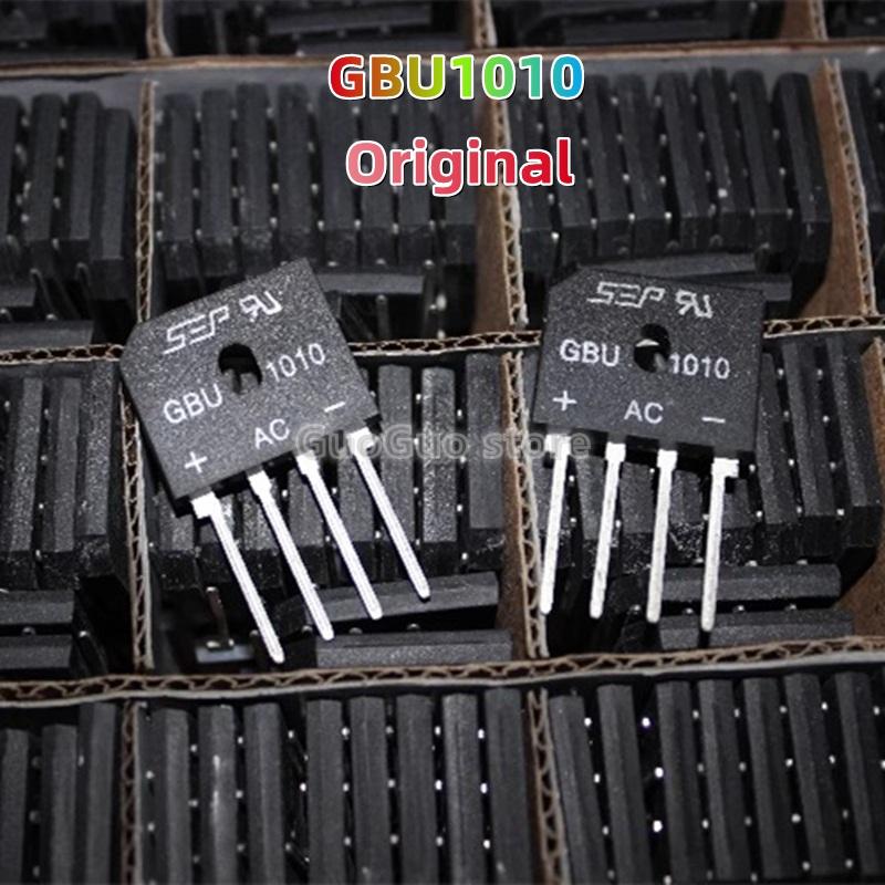 5pcs Original GBU1010 10A/1000V Rectifier Bridge Stack New Genuine ...