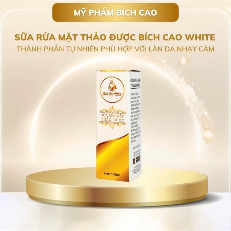 SỬA RỬA MẶT THẢO DƯỢC BICH CAO WHITE 100ml VỚI THÀNH PHẦN TỰ - TikTok ...
