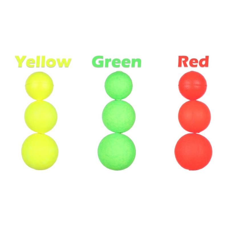 100PCS Hot Stoppers EPS Fishing Floats Beads Bottom Foam Floats ...