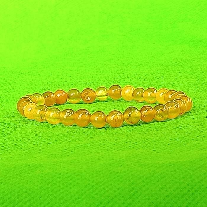 Promo Gelang Batu Giok Cina Asli 6mm Yellow Citrine - VeE Bracelet Batu ...