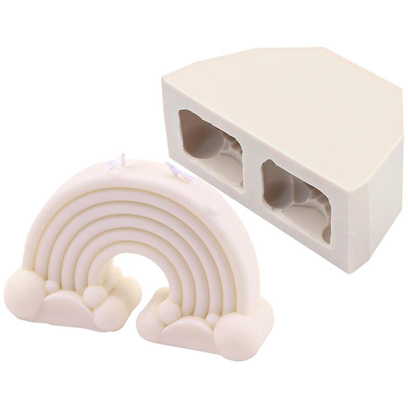 Rainbow Candle Mold | Silicone Chocolate Molds | DIY Soap Molds ...