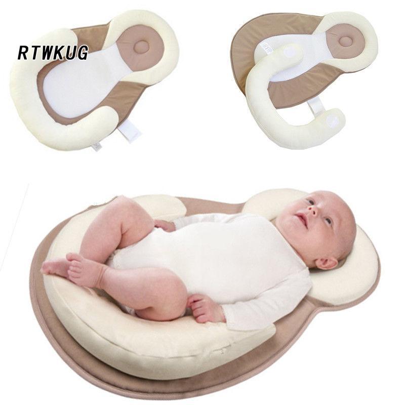 Baby Anti Rollover Mattress, Bone Solidify Pillow, Cooton Sleep Bed for ...