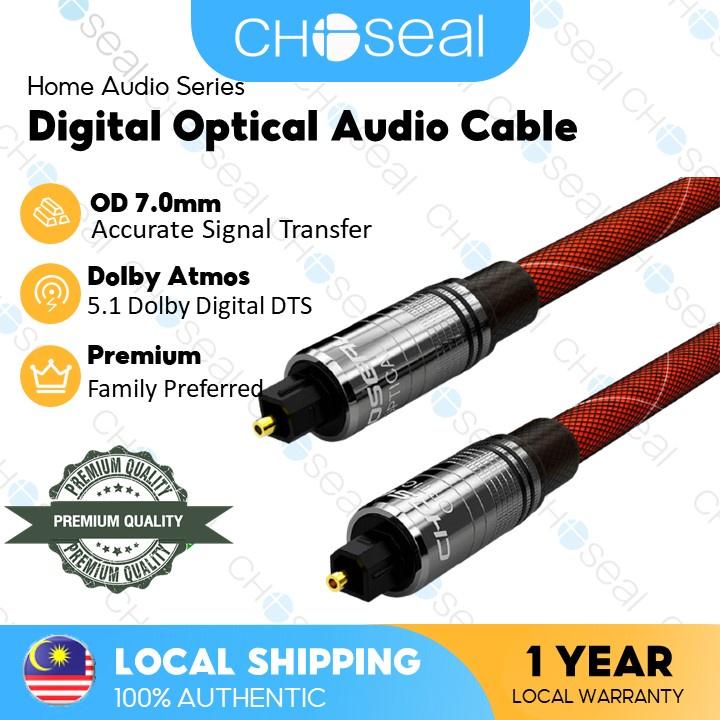 Choseal Optical Digital S/PDIF Toslink Audio Cable Premium speaker ...