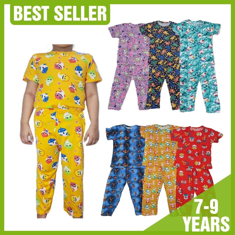 Kids Pajama Terno Set of 3pcs for Girls and Boys - Assorted Colors ...