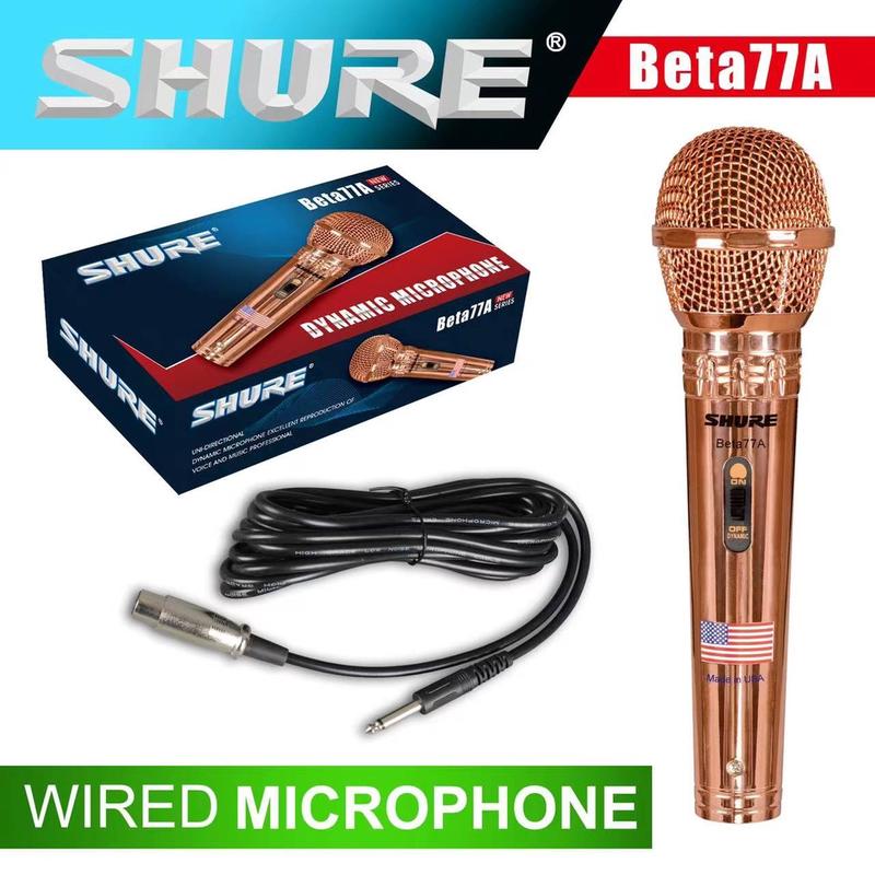 BETA-77A HYPE CAPDIOD PROFESSIONAL DYNAMIC KARAOKE WIRED MICROPHONE ...