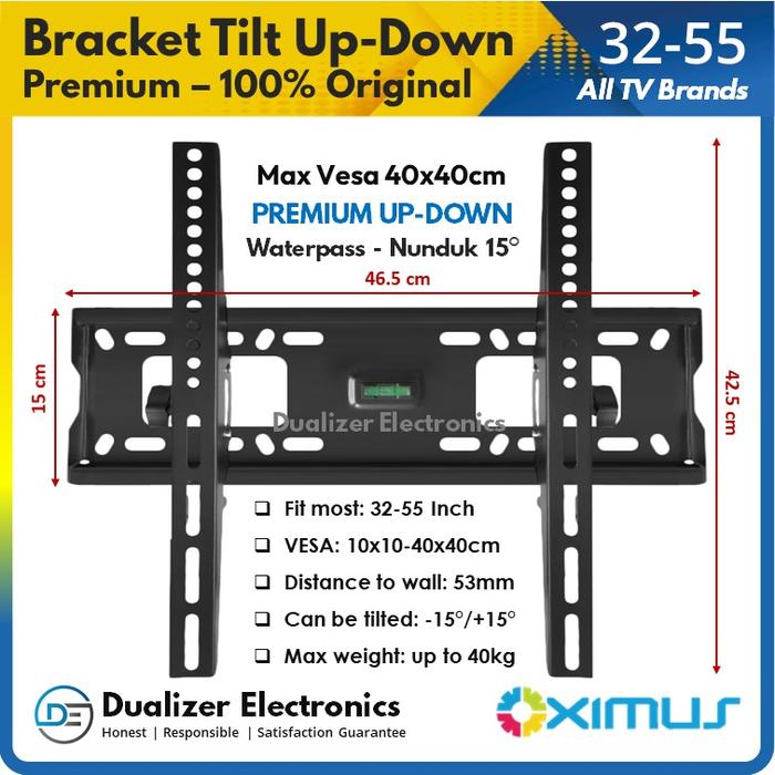 Promo Bracket Braket TV 32 40 43 49 50 55 Inch - PREMIUM - PREMIUM ...
