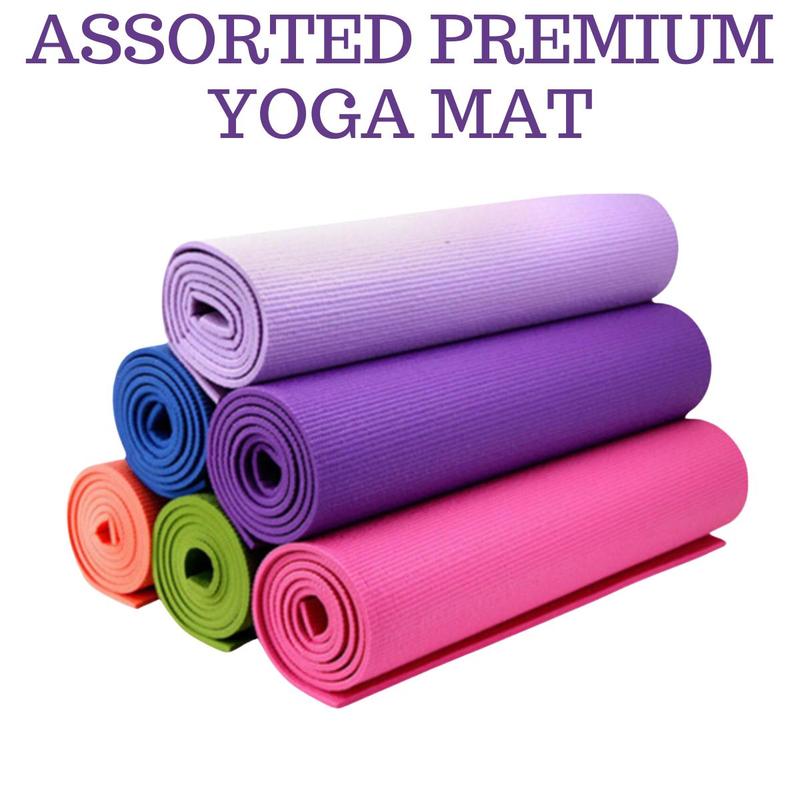ASSORTED Premium Yoga Mat Soft Comfortable Tear Resistant Convenient ...