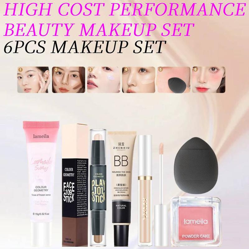 [6PCS Makeup Set]Lameila Long Lasting Hydrate Moisturizing Makeup ...