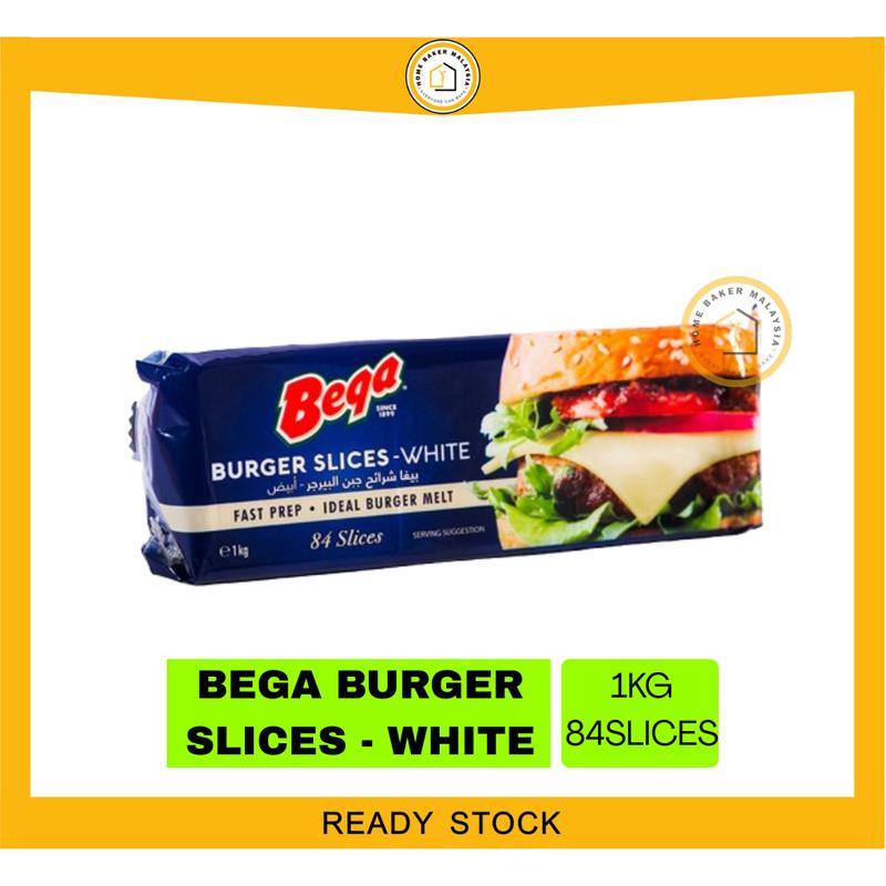 BEGA BURGER CHEESE SLICES WHITE 1KG / 84 SLICES [ FREE ICE PACK ...