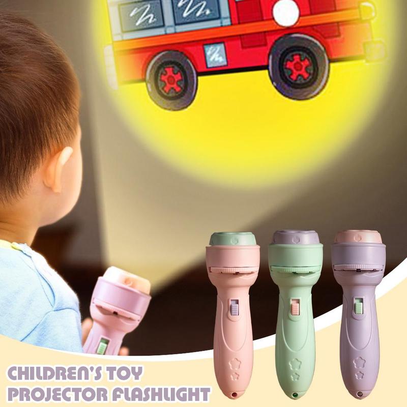 Creative Luminous Projection Flashlight Cartoon Patterns Children's ...