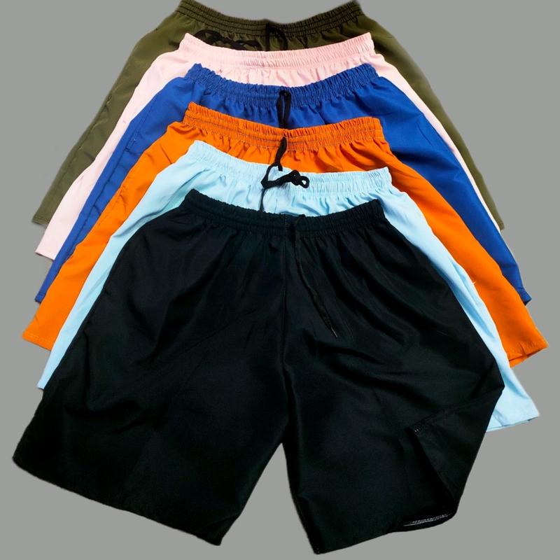 6pcs 219 Taslan plain short Adult fit up to XL size 30-36 waistline ...