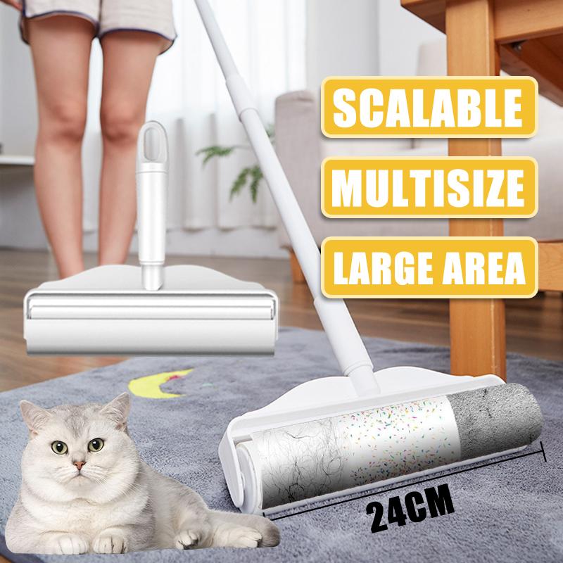24cm Long Sticky Roller Pet Fur Cleaner Hair Roller with Cover - TikTok ...