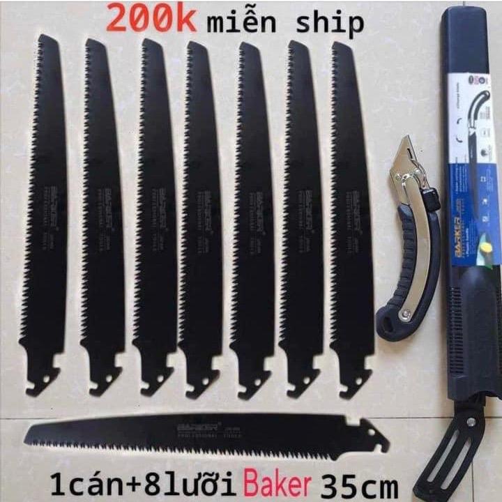 Bộ cưa Baker lưỡi dài 35cm gồm : 1 vỏ + 1 cán + 8 lưỡi cưa 35cm ...