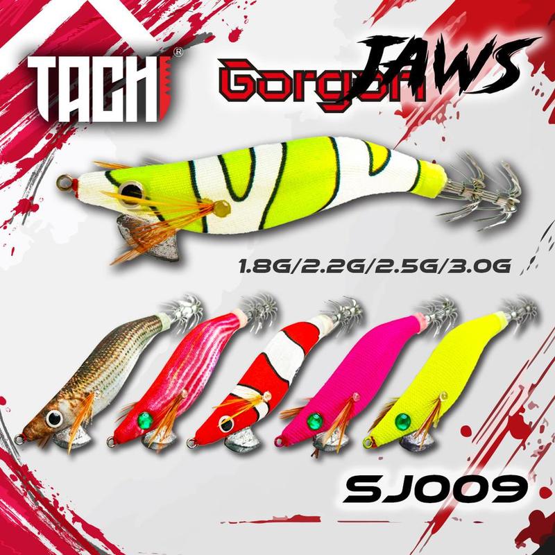 TACHI GorgonJaws Candat Sotong Squid Jig 1.8g /2.2g /2.5g /3.0g ...