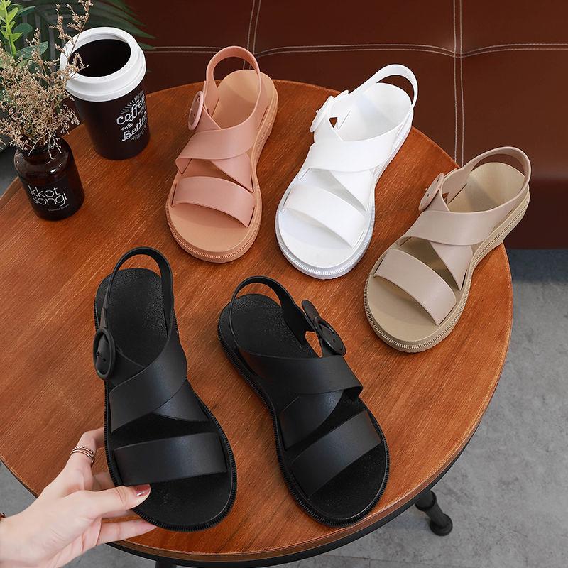 Sandals for Female Summer Students Korean Edition Versatile Flat ...