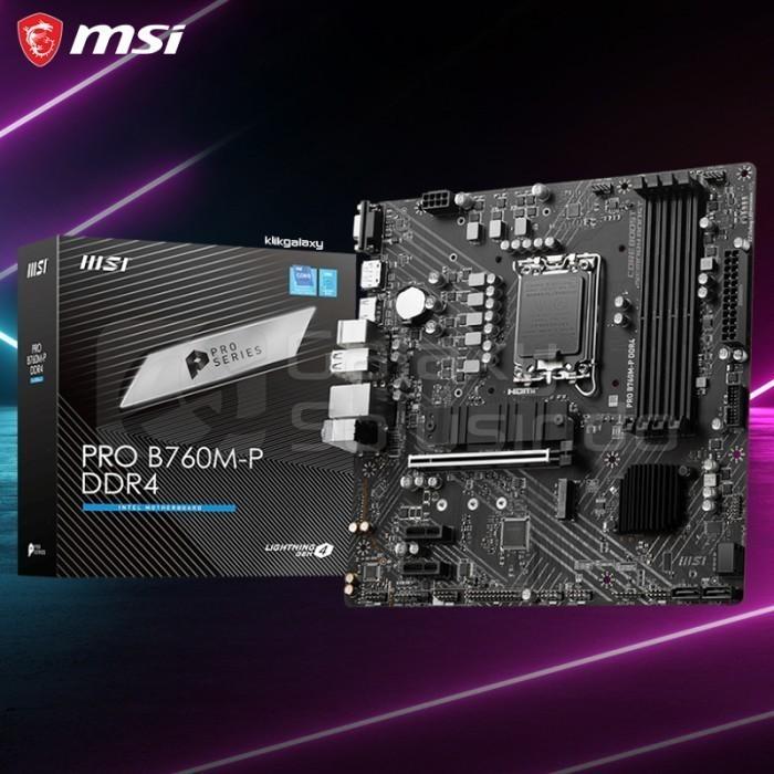 Promo MSI PRO B760M-P - LGA1700 B760 DDR4 Motherboard Rocket Lake Cicil ...