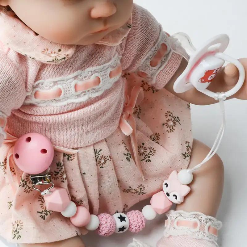 Soother Holder Cute Anti-lost Pacifier Clips Chains Baby Accessories ...