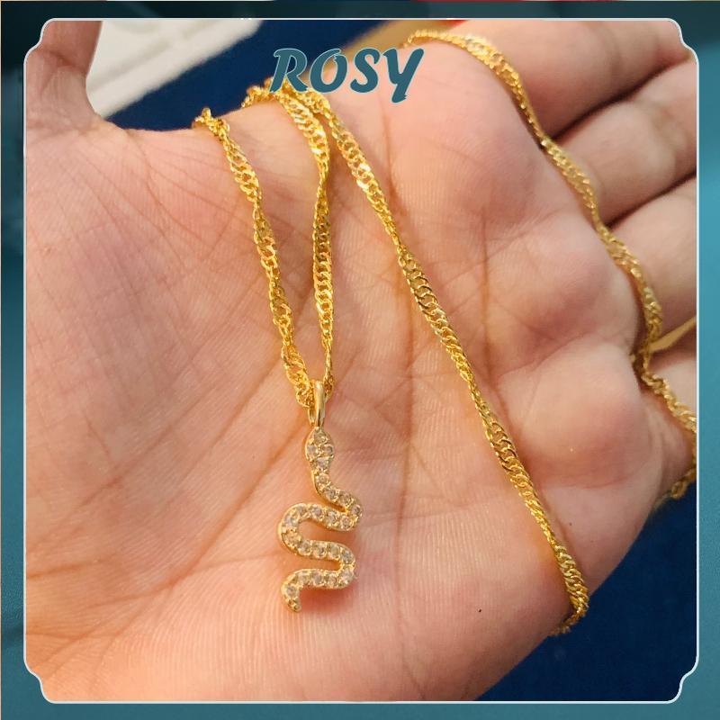 916 gold-plated original Zircon snake necklace for women gif - TikTok ...