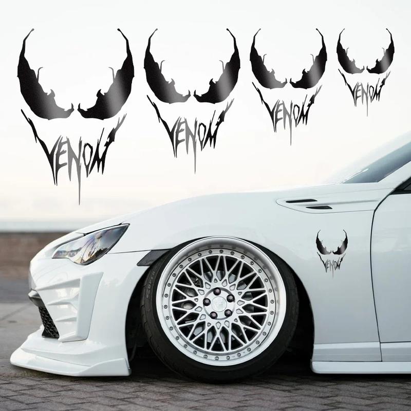 Car Window Stickers Creative Venom Car Side body Trunk Bumpe - TikTok Shop