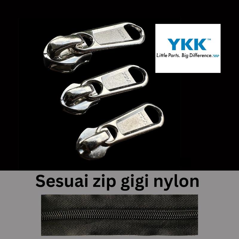 YKK Kepala Zip Nylon Zipper Head Zip Bag Tukar Zip - TikTok Shop Malaysia
