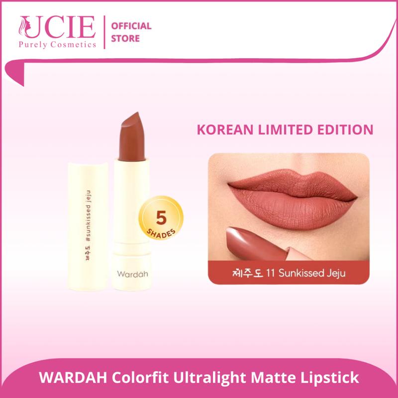 WARDAH Colorfit Ultralight Matte Lipstick - Korean Limited Edition ...