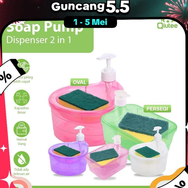 Tempat Plastik Sabun Cuci Piring + Spons / Wadah Sunlight Model - Shop ...