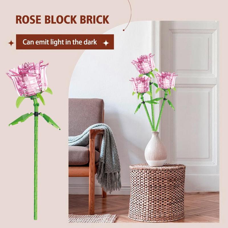 Building Block Building Blocks Bouquet Model Romantic Blocks - TikTok ...