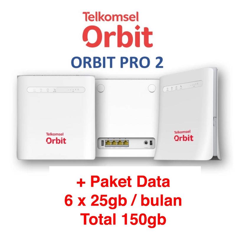 TELKOMSEL ORBIT PRO 2 ZTE 4G WIRELESS ROUTER MF286R 50GB - Shop | Tokopedia
