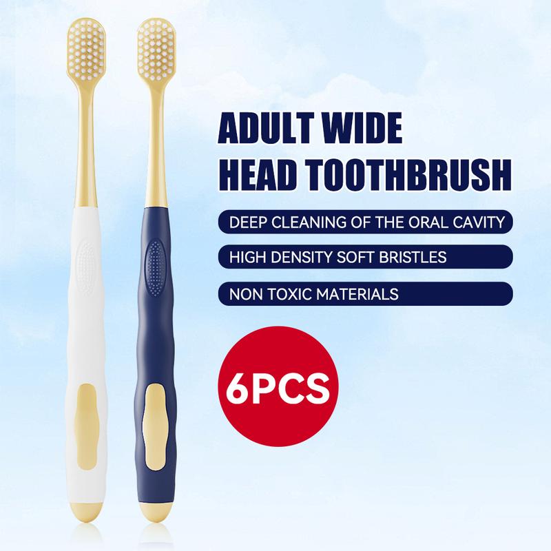 6PCS Toothbrush Teeth Clean & Gum Protection Toothbrush Ultra-fine ...