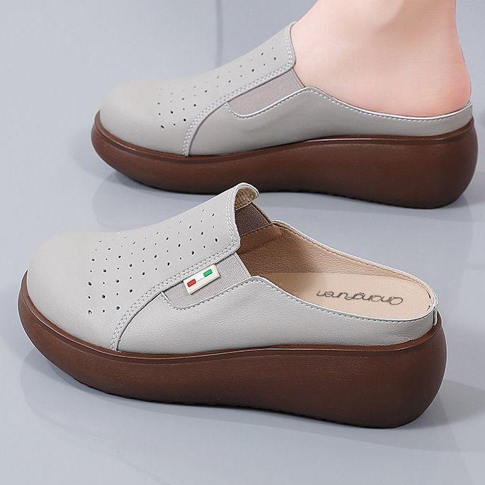 Selipar Kaki Tertutup, Fesyen Wanita, Tapak Lembut, Tidak Licin ...