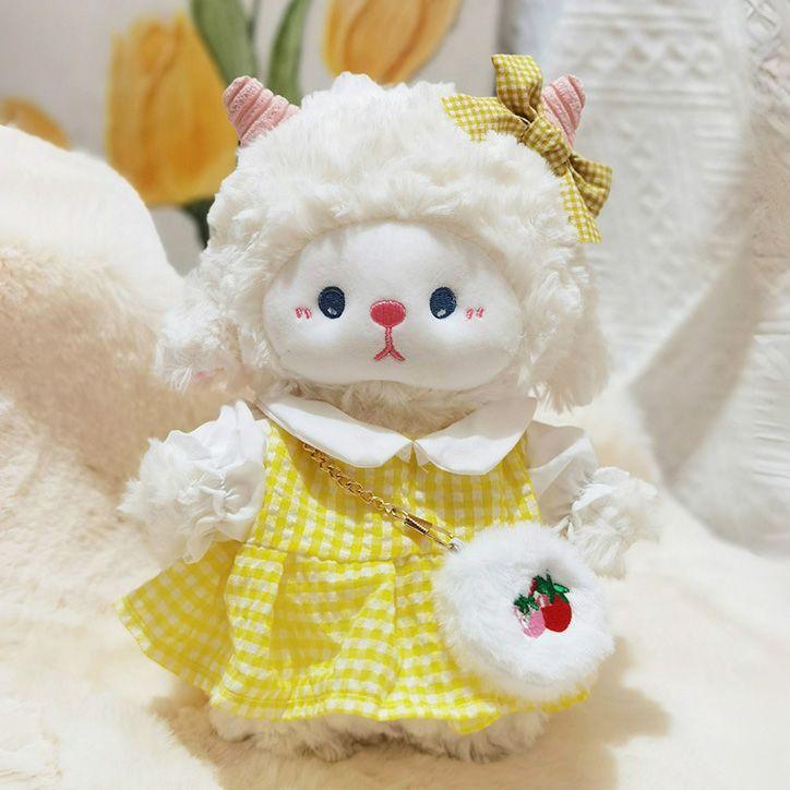 Adorable Plush Cashmere Lamb Toy - Scarf-Wearing Cuddle Buddy, - TikTok ...