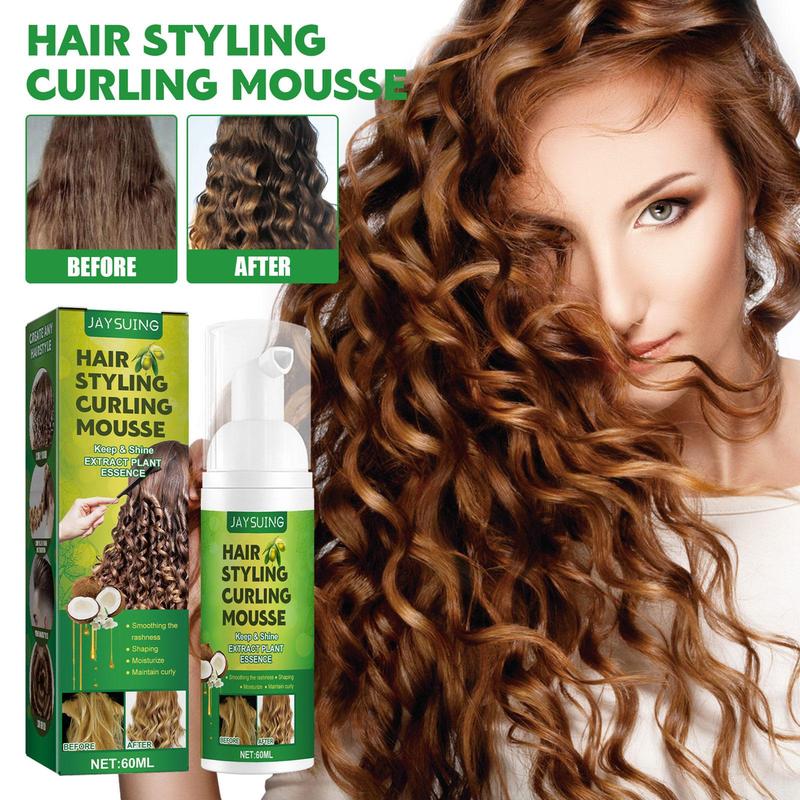 Fluffy Curly Hair Styling Mousse, Curly Foam Mousse, Styling - TikTok ...