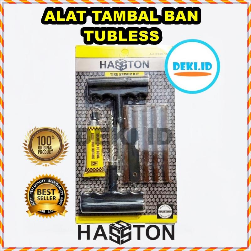 Alat Tambal Ban Tubeless Set Lem Tubles Bocor Motor Mobil Hasston ...